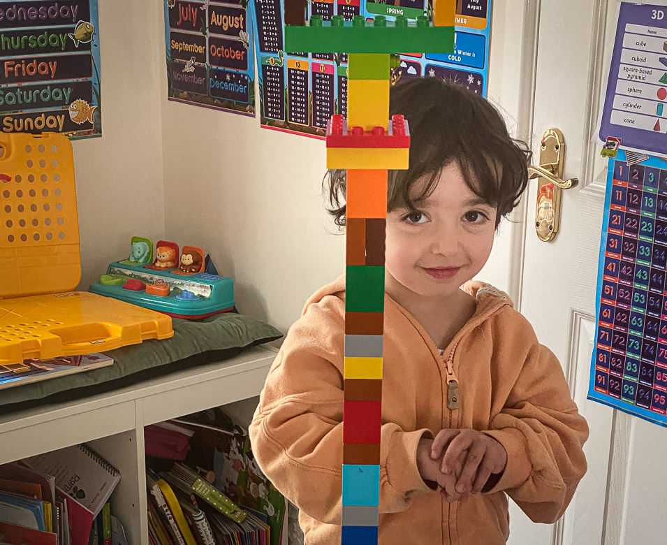 Elliot with lego - Jan-Eric Osterlund